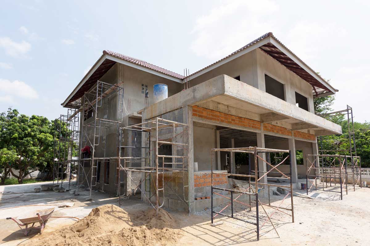 Casas En Construccion Piso De Concreto La Versatilidad En La